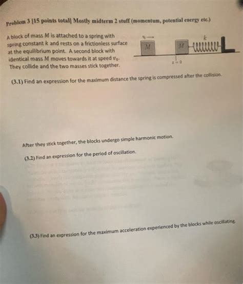 Solved Problen 3 15 Points Total Mostly Midterm 2 Stuff