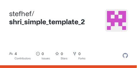 GitHub Stefhef Shri Simple Template 2