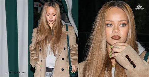 Rihannas Honey Bronde Hair Embracing The Elegance