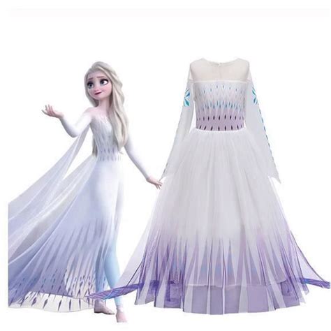 Reine des neiges Cosplay Elsa Anna robe de filles été décontracté maille robe de princesse