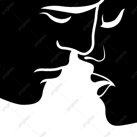 Abstract Kiss Vector Design Images Abstract Romantic Moment Before