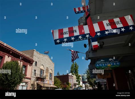 Antique Shop Sign Downtown Placerville California An Historic Gold