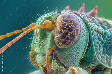 Microscopy Of Grasshopper Face Micro Image Complex Science Depth Of