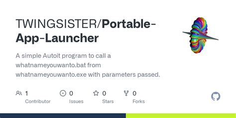 Github Twingsister Portable App Launcher A Simple Autoit Program To