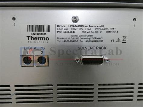 Thermo Scientific Tsq Endura Triple Quad Lc Msms With Ultimate