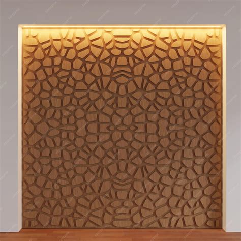 Premium Photo Wallpaper 3d Classic Wall With A Gold Panel That Says