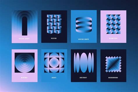 Gradient Vector Shapes A Background Graphic By Venimo Vector Shapes Graphic Design Posters