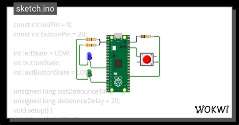 Debounce Wokwi Esp32 Stm32 Arduino Simulator
