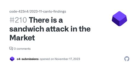 There Is A Sandwich Attack In The Market · Issue 210 · Code 423n42023
