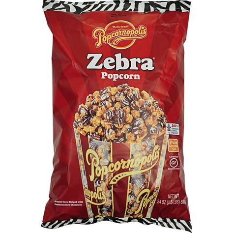 Popcornopolis Zebra Popcorn 24 Oz Instacart