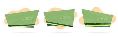Premium Vector Eco Green Rectangle Shape Background Environmental