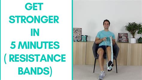 Seated Resistance Band Strength Exercises For Seniors Fitter In 5 5