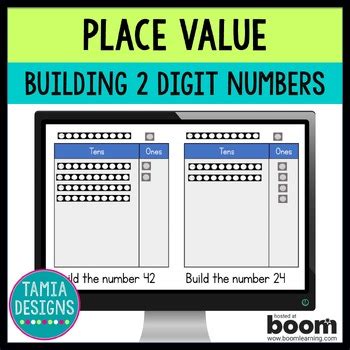 Place Value Build A Digit Number With Blocks Online Activity By TamiaDesigns