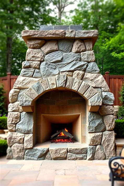 24 Rustic Outdoor Fireplace Design Ideas For Cozy Gatherings
