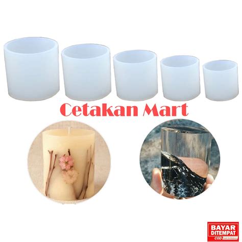 Jual Cm Cetakan Silikon Resin Epoxy Craft Diy Lilin Tabung Silinder