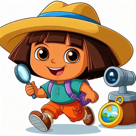 A Cartoon Character With A Magnifying Glass And A Magnifying Glass
