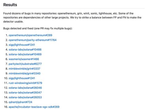 Folyd On Twitter Lockbud 使用静态分析的方式检测 Rust 程序中可能的死锁，作者为此还写了一篇论文，并且通过