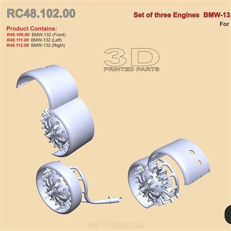 Bmw 132 Set Of Three Engines Front Left Right