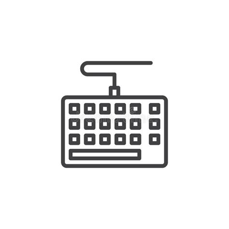 Keyboard Outline Icon Stock Vector Illustration Of Input