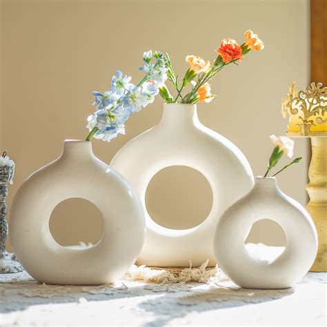 Hollow Round Matte Vase For Room Decor Modern Farmhouse Temu Australia