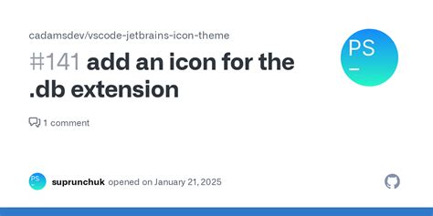 Add An Icon For The Db Extension · Issue 141 · Cadamsdevvscode