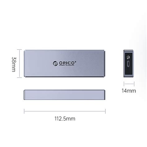 Boîtier Ssd M2 Nvme Gris Aluminium Orico