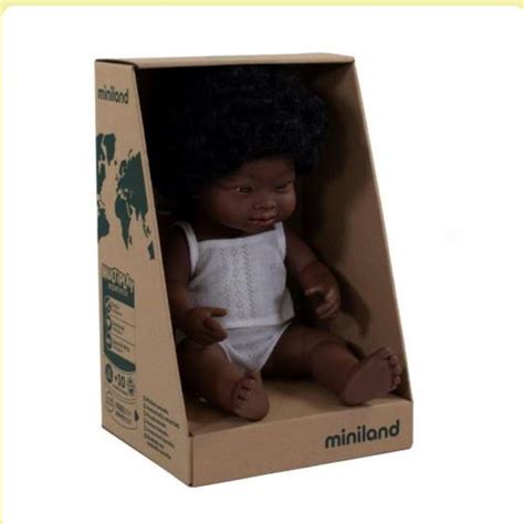 Miniland Anatomically Correct African Down Syndrome Girl Pop And Oli