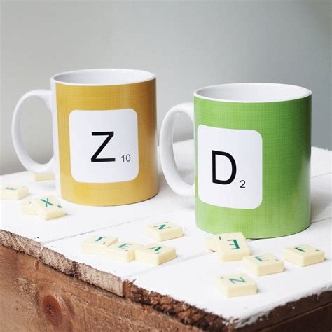 Personalised Scrabble Letter Mug By A Piece Of