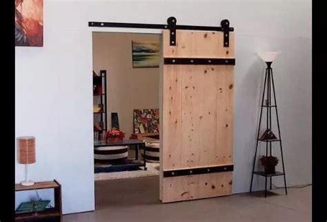 kit porta de correr rústica trilhos de ferro e roldanas Interior