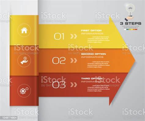 비즈니스 프레 젠 테이 션에 대 한 3 단계 화살표 템플릿입니다 Eps 10입니다 0명에 대한 스톡 벡터 아트 및 기타 이미지 0명 개념 Istock