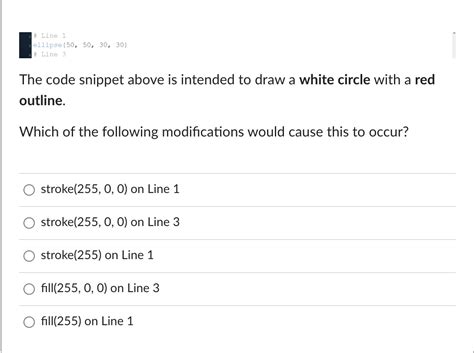 Solved Which Of The Following Sets The Color Of The Chegg