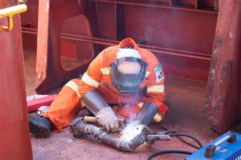 Fabrication Of Pipeline By Welding Onboard Ship Stock Image Image Of Blinding Coaming 296210197 Fabrication Of Pipeline By Welding Onboard Ship Stock Image Image Of Blinding Coaming 296210197