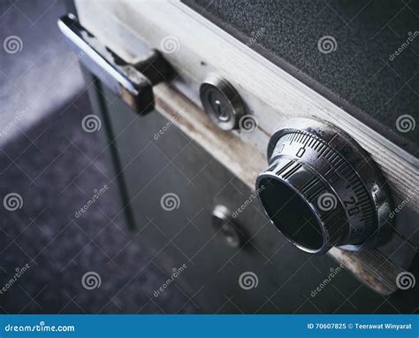 Safe Lock Code On Safety Box Bank Close Up Stock Image Image Of Finance Combination 70607825