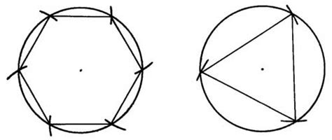 Mathematics Divide A Circle Into Three Equal Parts Puzzling Stack Exchange