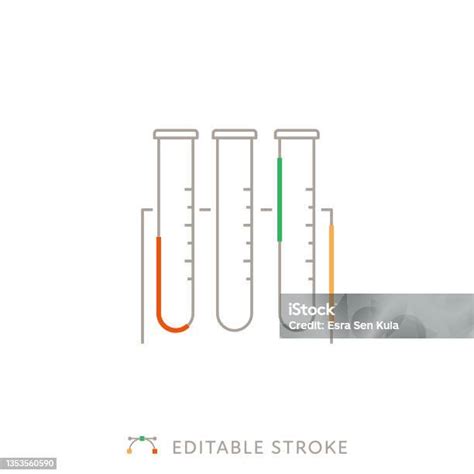 편집 가능한 스트로크가 있는 테스트 튜브 다색 선 아이콘 벡터에 대한 스톡 벡터 아트 및 기타 이미지 벡터 약 건강관리와