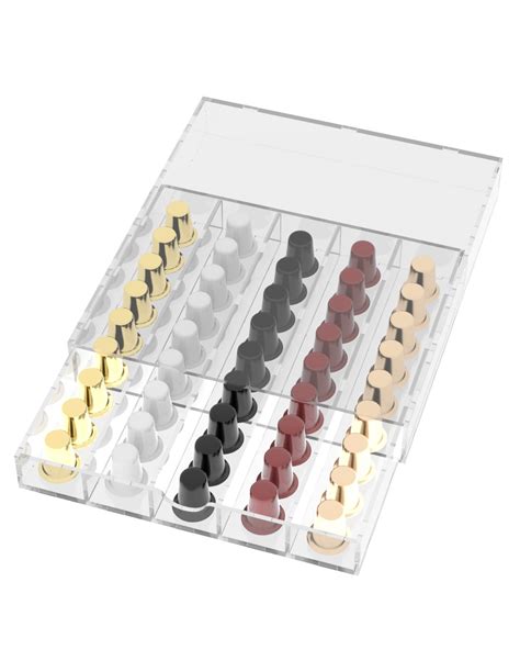 Cassetto porta capsule e cialde di caffè in plexiglass