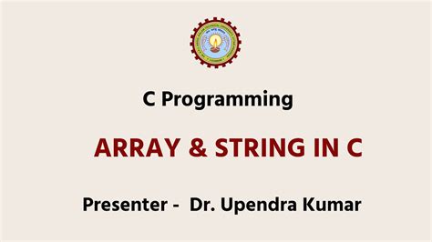 c programming array and string in c part 01 1 youtube