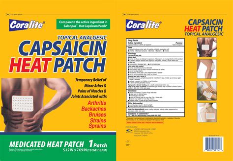 Coralite Medicated Heat Capsaicin Patch