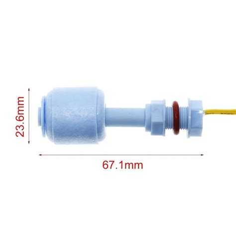Socoje Pp Plastic Small Float Switch Water Level Switch Liquid Level Sensor Anti Corrosion And