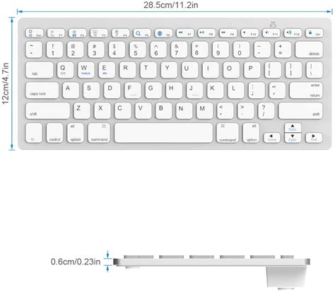 Jetech 2156 Universal Bluetooth Wireless Keyboard White Torn