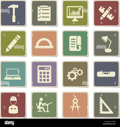 Engineering Simply Icons Stock Vector Image And Art Alamy