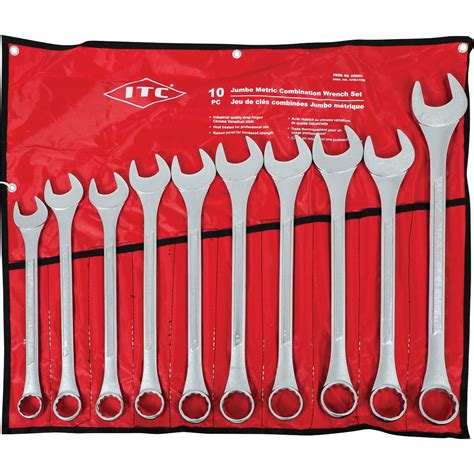 Itc Jumbo Wrench Set Combination 10 Pieces Metric Uav822 020203