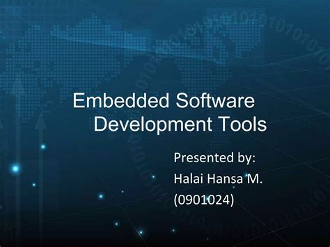 Embedded System Tools Ppt Pptx