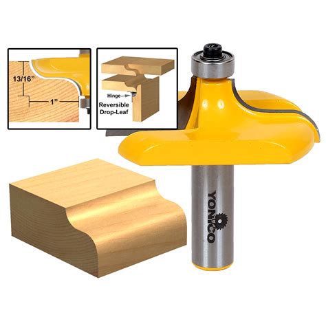 Traditional And Beaded 2 Bit Handrail Router Bit Set 1 2 Shank