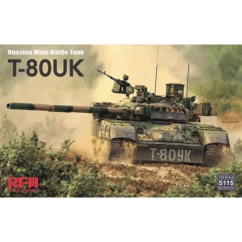 Ryefield Models 5115 T 80uk Russian Main Battle Tank 1 35 Model Kit Fields Of Glory Models