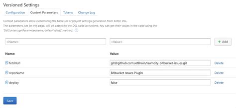 Creating Teamcity Project Templates With Kotlin Dsl Context Parameters