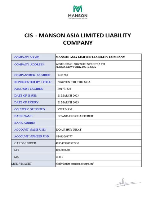 Cis Manson Visanet Pdf