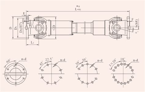 Cardan Drive Shaft Cardan Joint Shaft Propeller Shaft