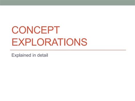 Concept Explorations Expalined Of Ch1 Ppt