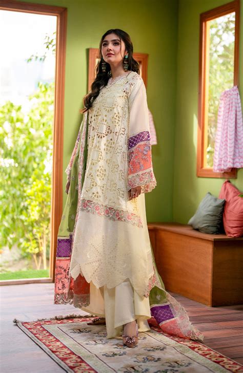 Maryum N Maria Embroidered Lawn Unstitched 3pc Suit Ms24 570 Dina